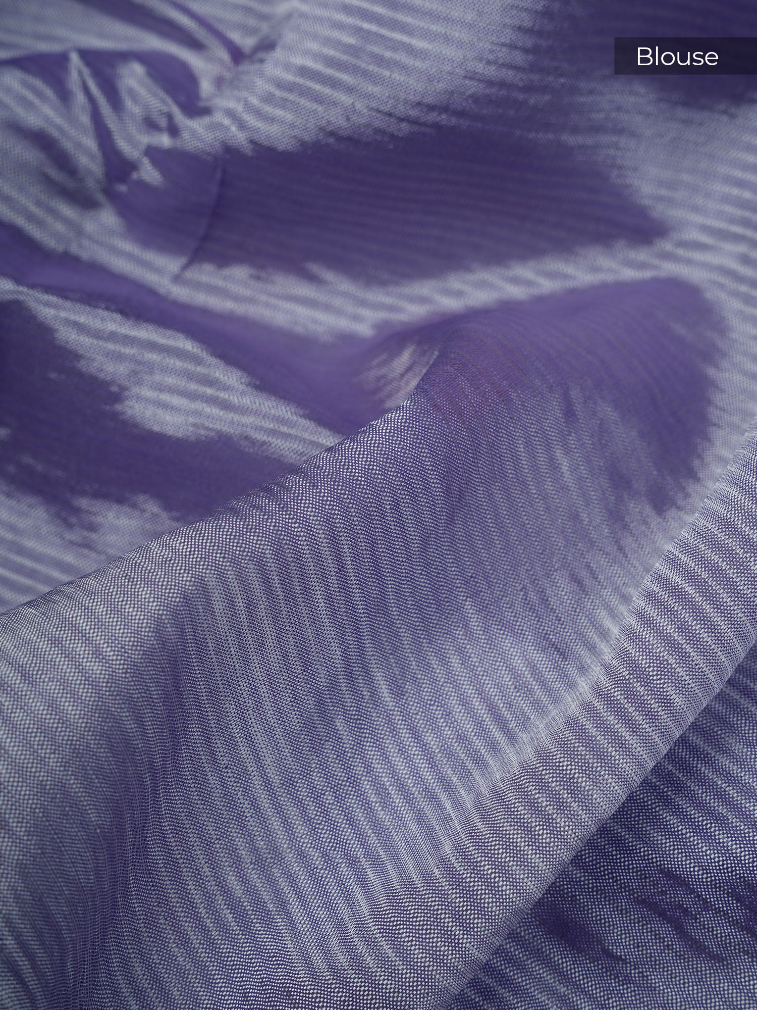 Mangalagiri Silk Saree with Thread Work and Silver Zari Border- Lavend ...